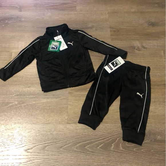 Puma | Matching Sets | Nwt Puma 2 Piece Jogger Set 2 Months Blackwhite ...
